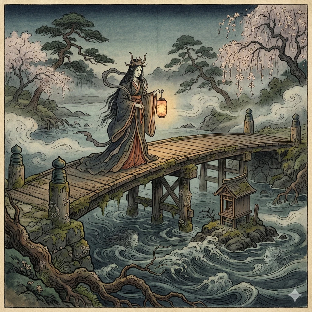 Hashihime (Bridge Princess) - Yokai Encyclopedia | YOKAI.JP