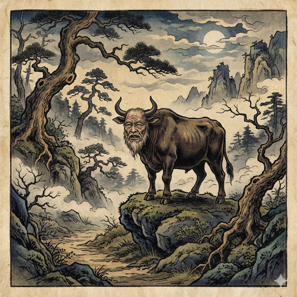 Kudan (Prophetic Human-Cow Yokai) - Yokai Encyclopedia | YOKAI.JP