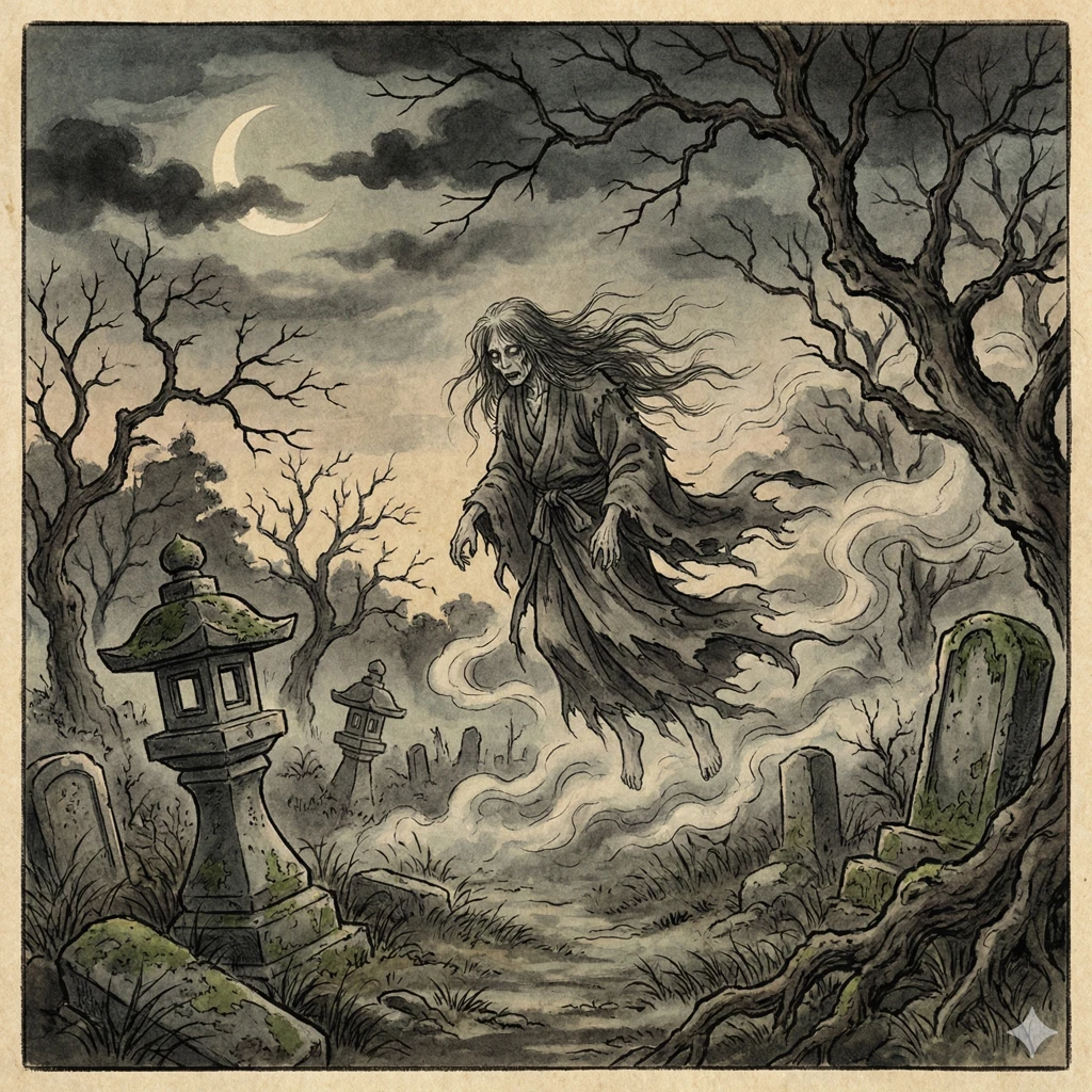 Onryō (Vengeful Spirit) - Yokai Encyclopedia | YOKAI.JP
