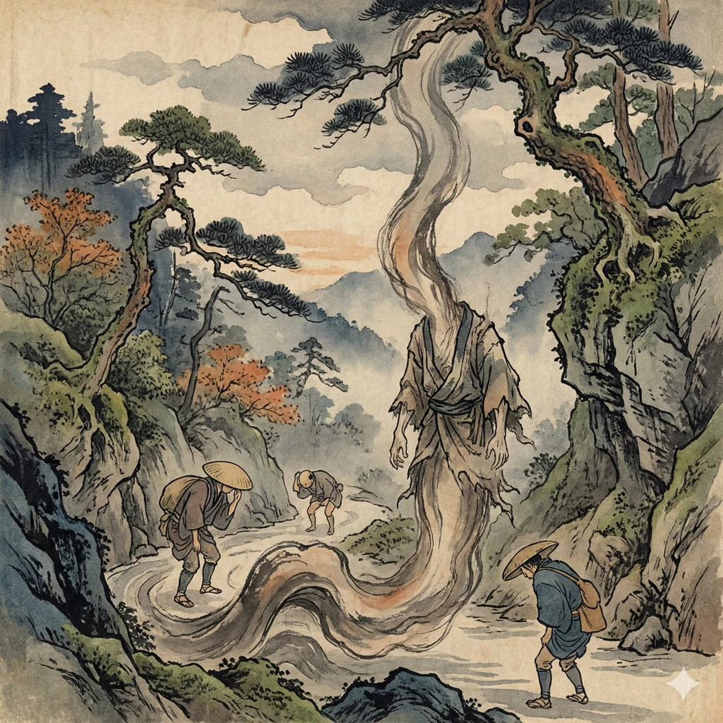 Shidai-daka (Hauteur Croissante) - Encyclopédie des Yōkai | YOKAI.JP