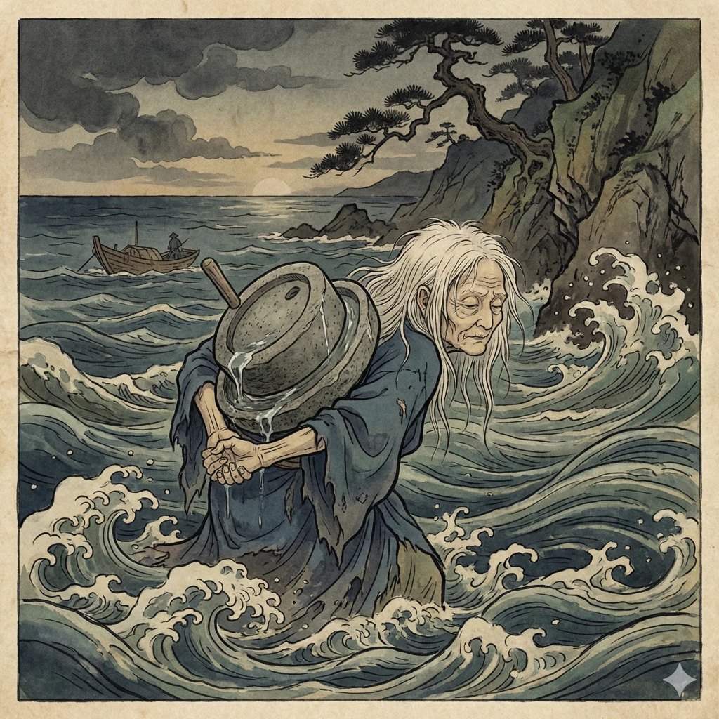 臼負い婆 - 妖怪図鑑 | YOKAI.JP