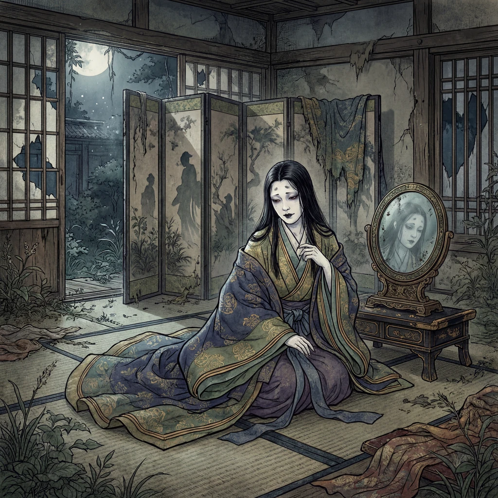 Blue Lady-in-Waiting - Yokai Encyclopedia | YOKAI.JP