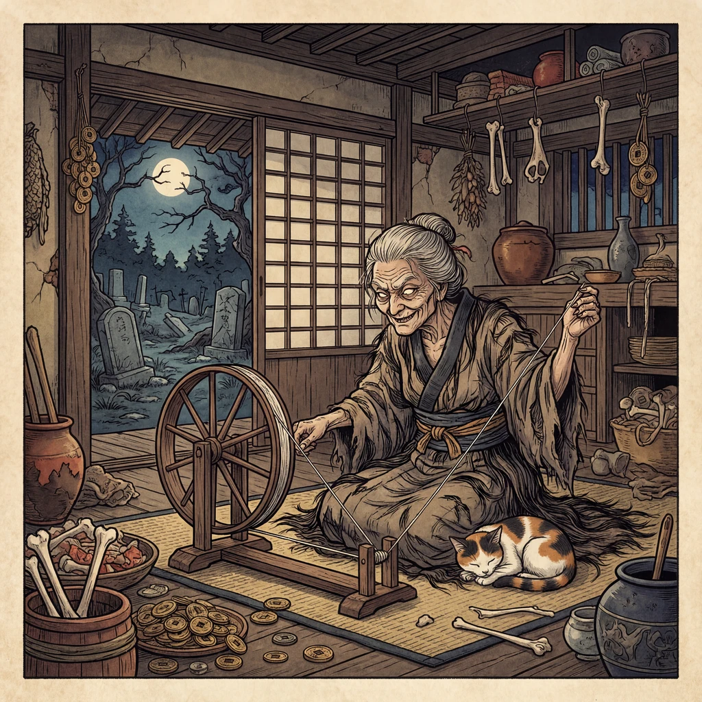 Kokuri Baba (Temple Kitchen Hag) Sekien Iconography Version - Yokai ...